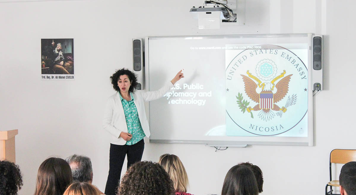 American Embassy Public Relations Director Gives a Conference at EMU ...